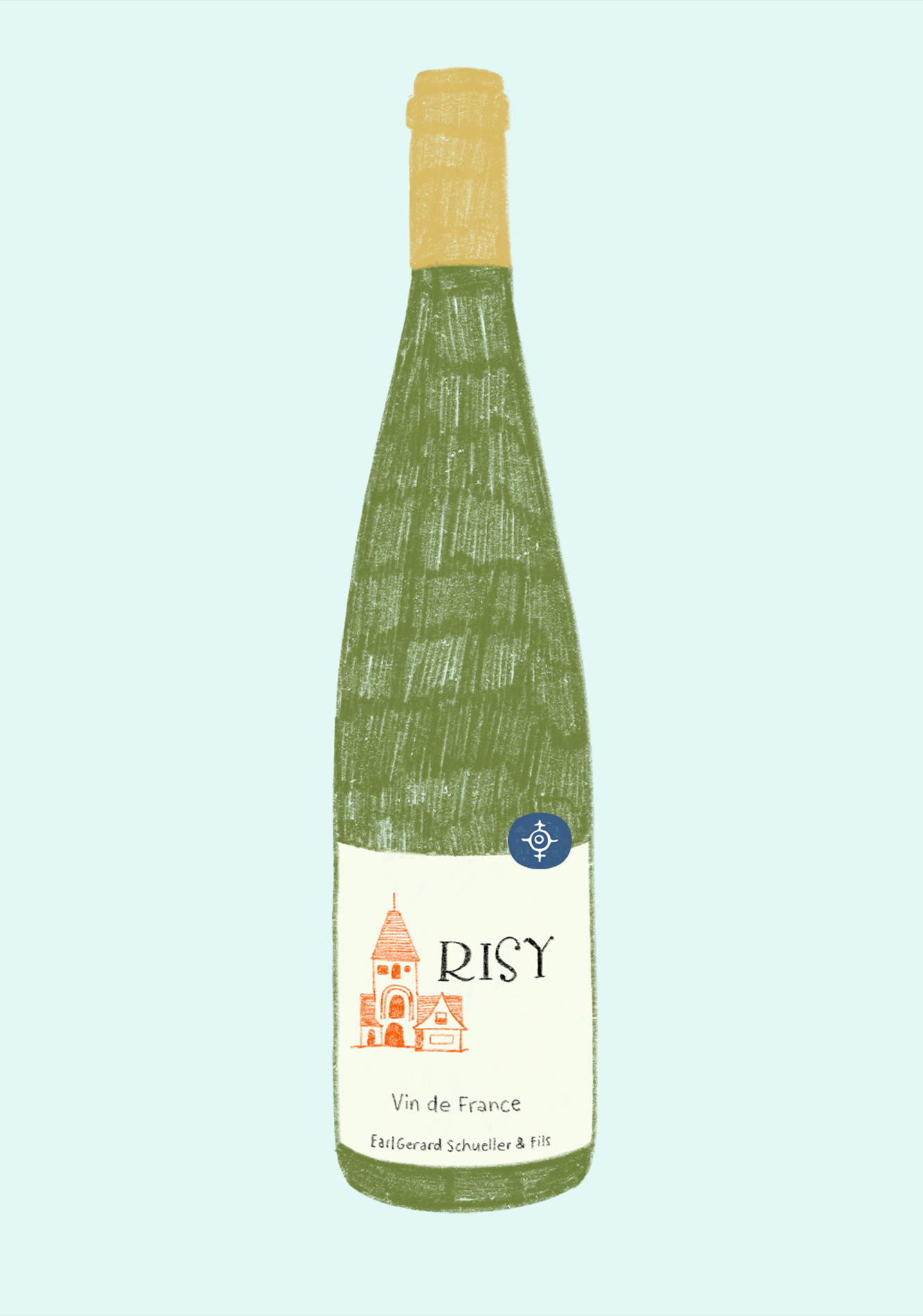Domaine Gérard Schueller Sylvaner Riesling Risy 2021 - Oenopole
